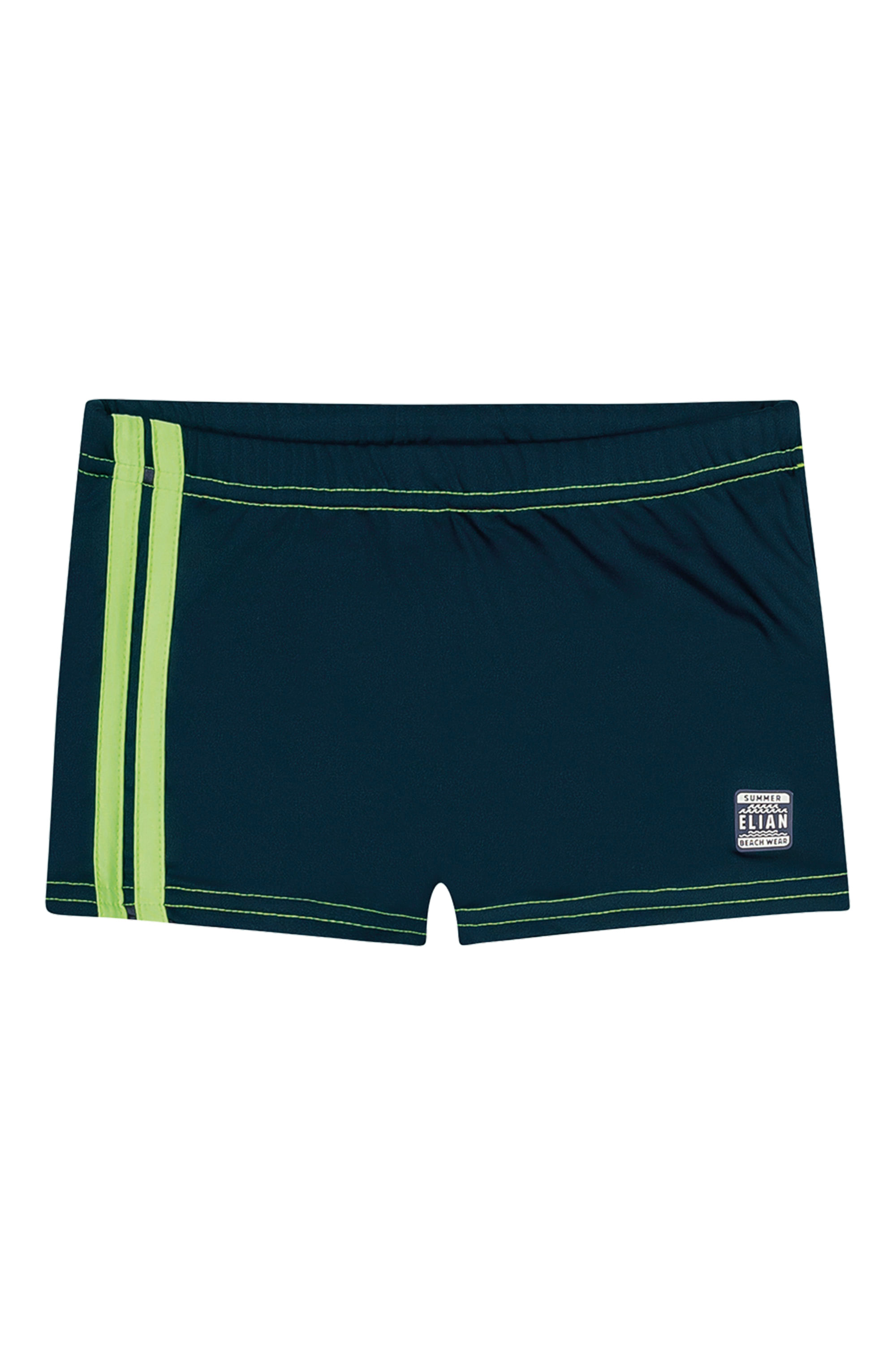 Sunga Infantil Menino Beach com Contrastre Elian Azul Marinho - Elian