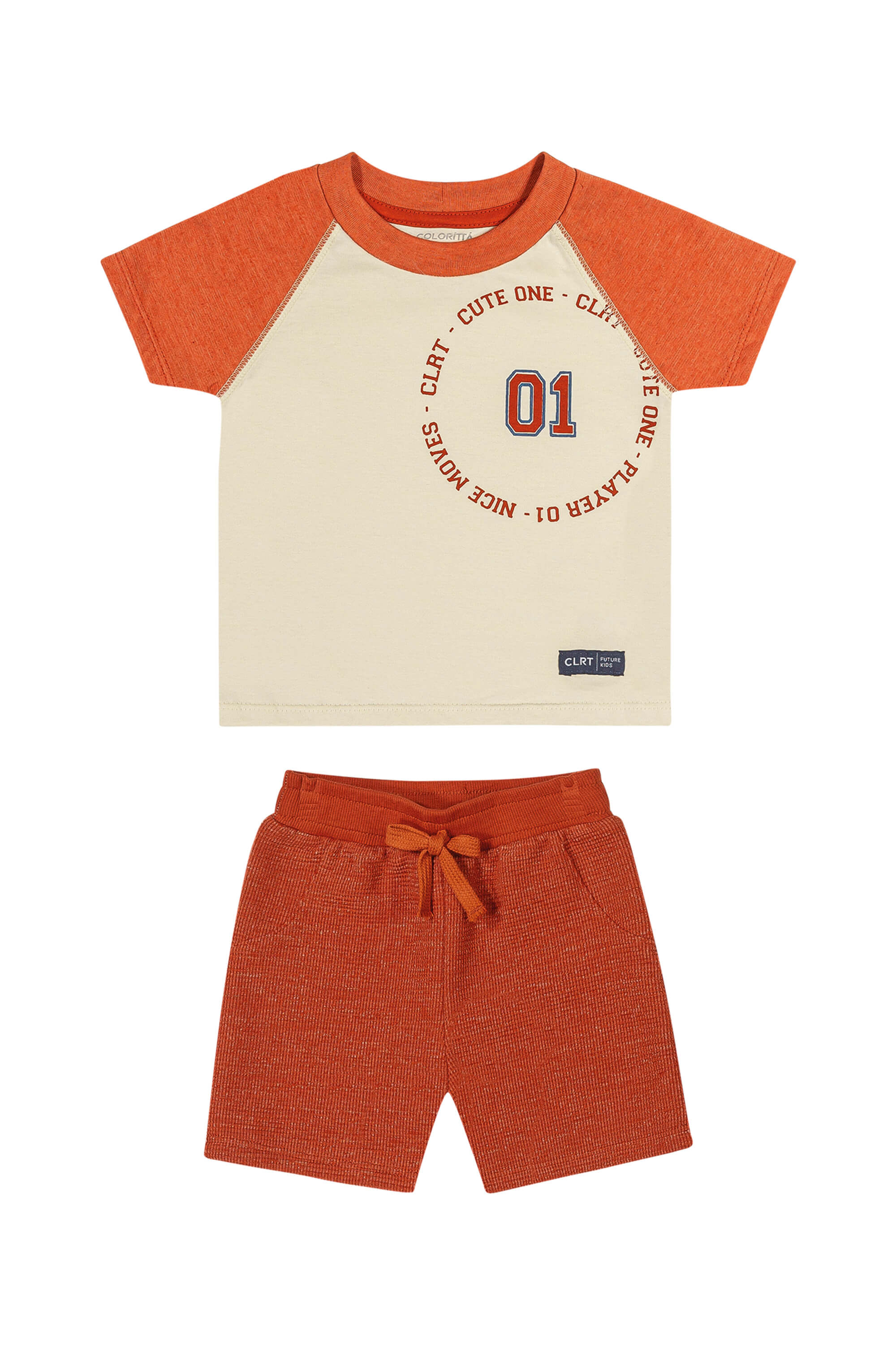 Conjunto Bebê Menino Nice Moves Colorittá Bege - Elian