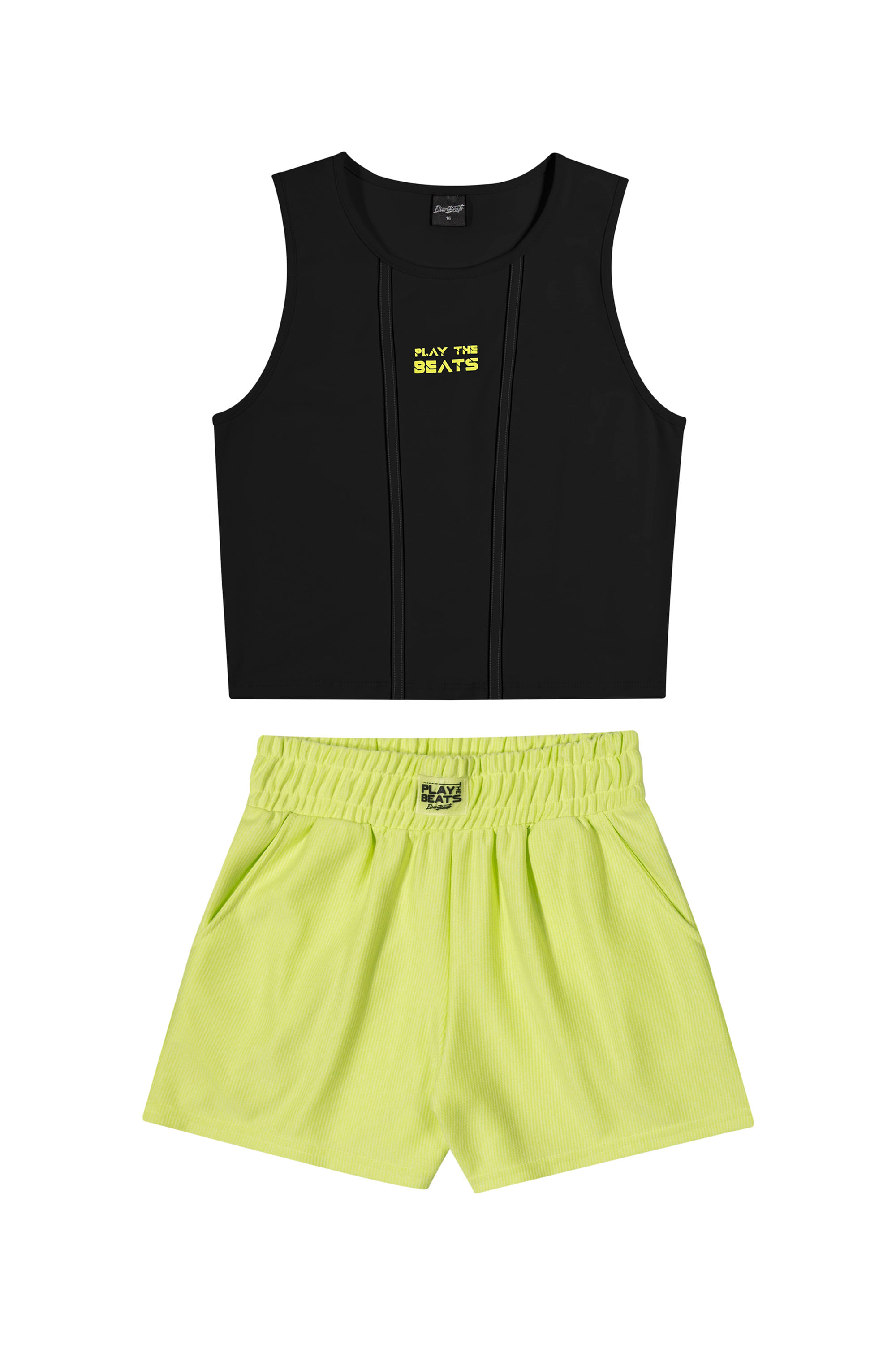 Conjunto Juvenil Feminino Recorte Beats Preto - Elian