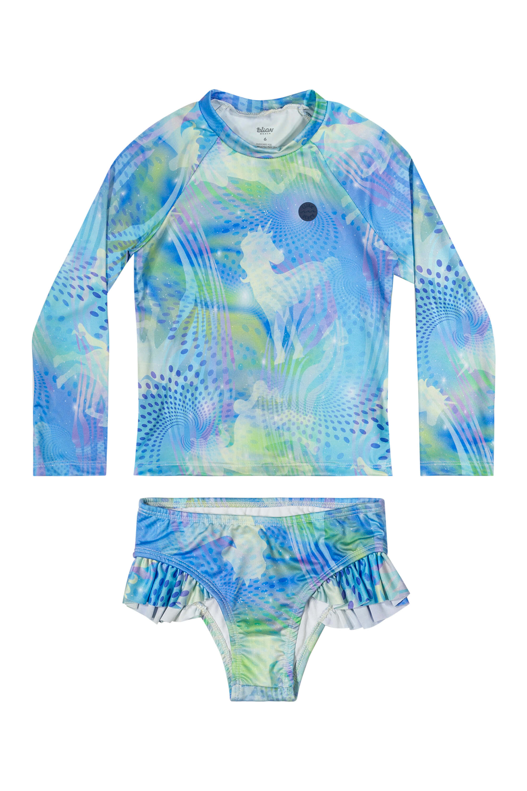 Biquini Infantil Menina Moda Praia Elian Azul - Elian